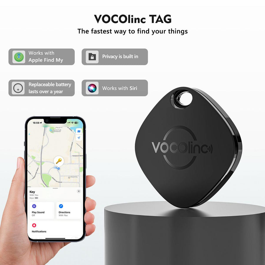 VOCOlinc Black Bluetooth Finder-1P (iOS Only)